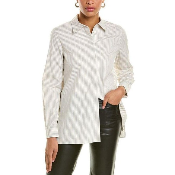Lafayette 148 New York | Tops | Lafayette 48 Striped Button Up Preppy ...